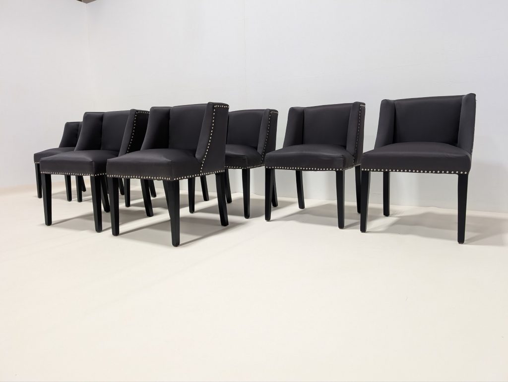 Eichholtz Black St. James Chairs Set of 8 - The Designer Furniture Company